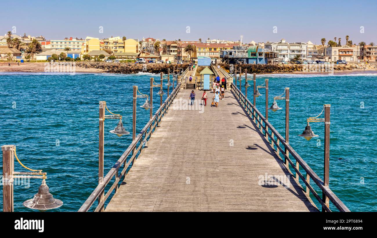 Swakopmund, jetty, Namibia Stock Photo - Alamy