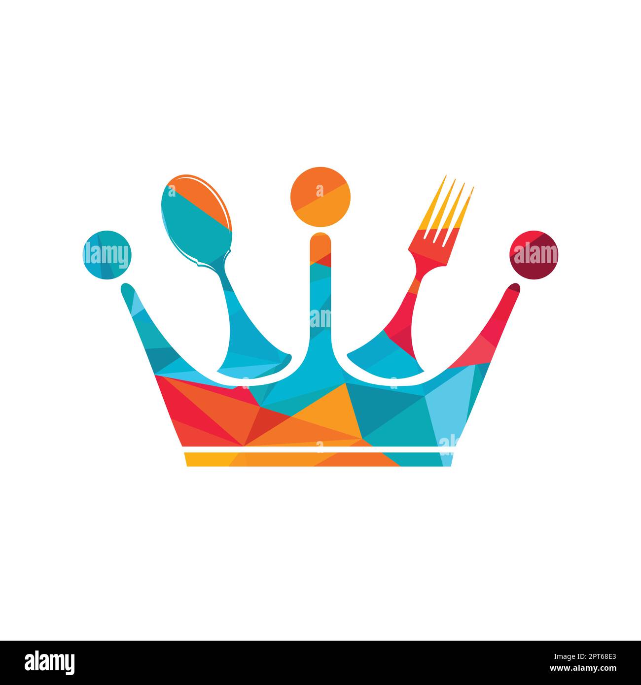 Food kingdom vector logo design. Royal food logo concept Stock Vector ...