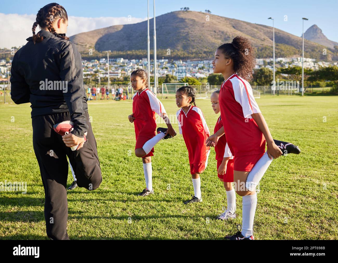 Girl Practice Soccer