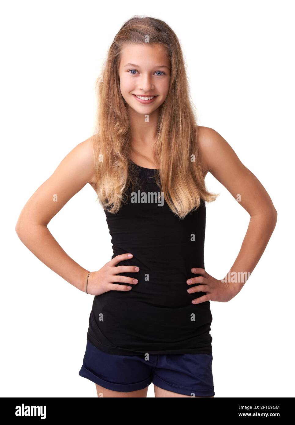 White teenage girl blonde hair Cut Out Stock Images & Pictures - Alamy