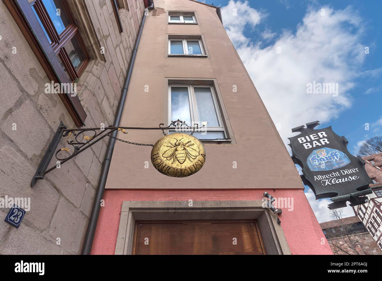 Historical nose sign from the Honey House, Bergstr. 23, Nuremberg ...