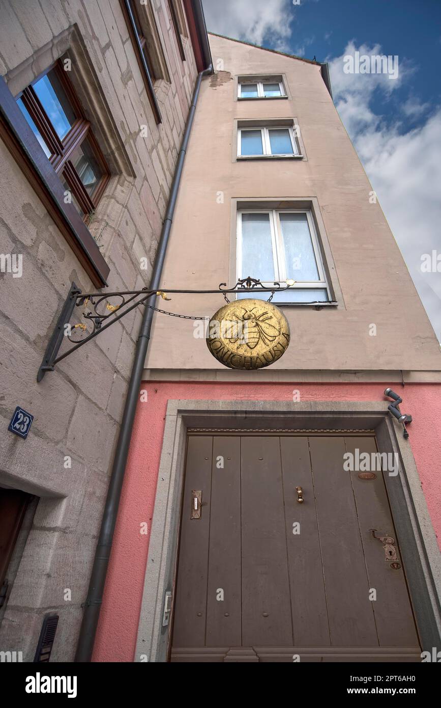 Historical nose sign from the Honey House, Bergstr. 23, Nuremberg ...