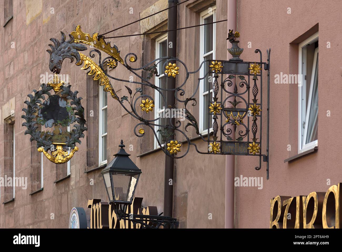 Historical nose sign from the Burghotel, Lammsgasse 3, Nuremberg ...