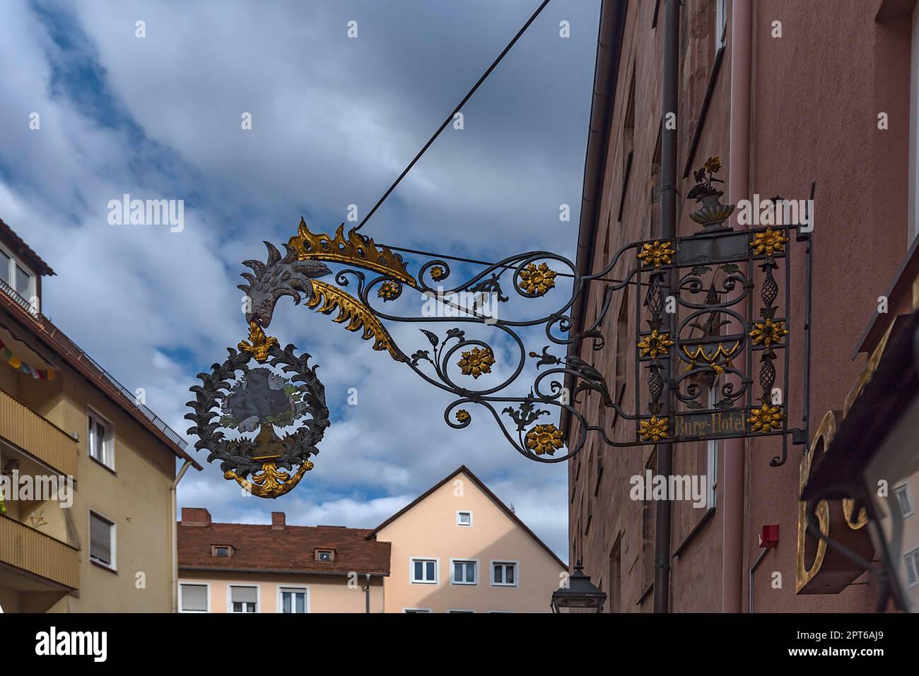 Historical nose sign from the Burghotel, Lammsgasse 3, Nuremberg ...
