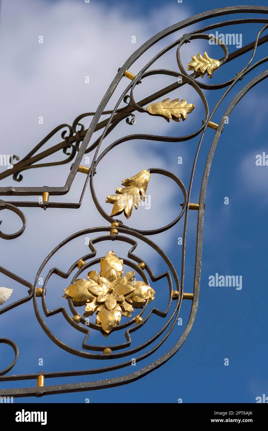 Detail of the historical nose sign of the former Gasthof Lamm ...