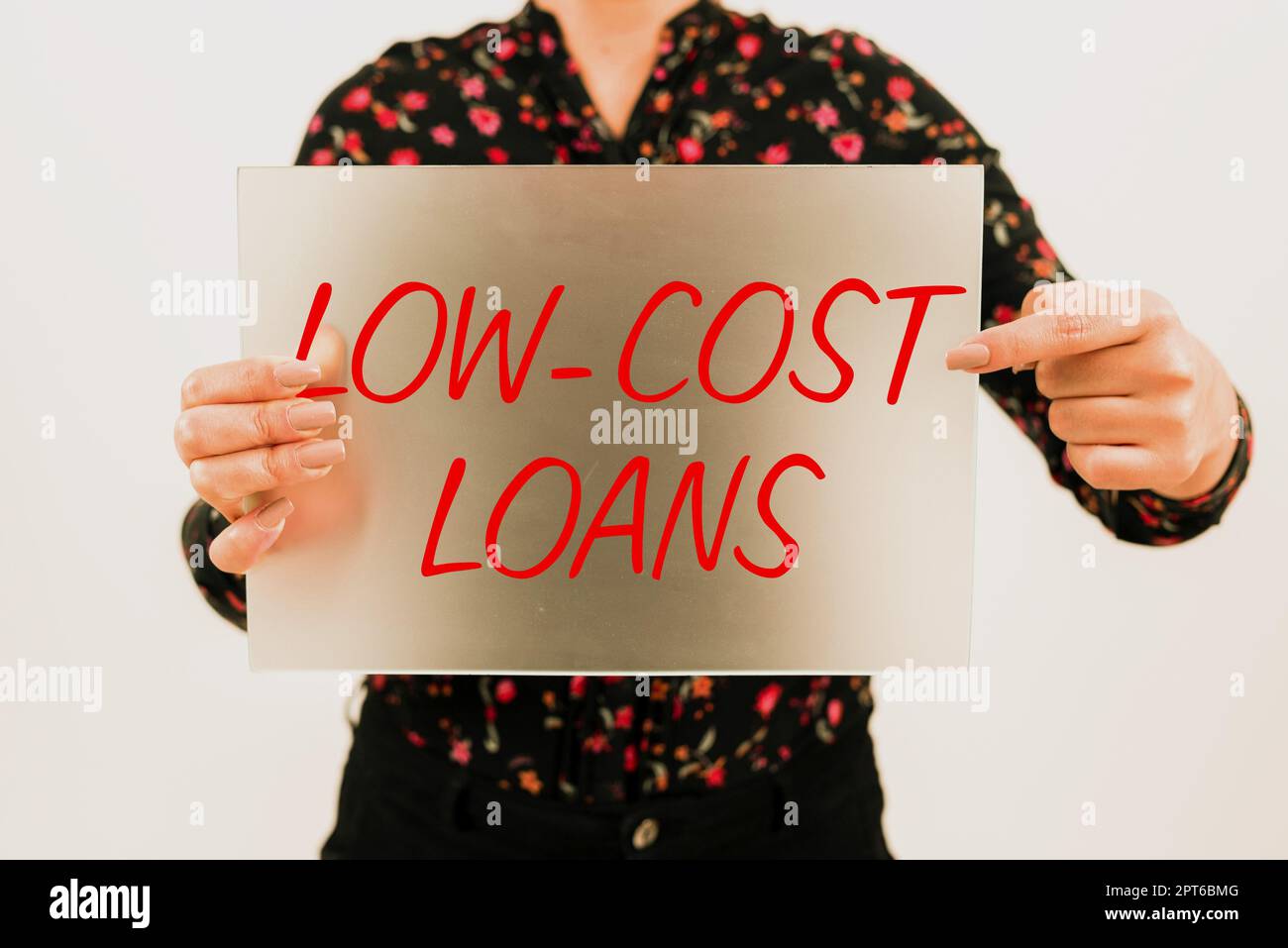 Conceptual caption Low Cost Loans, Concept meaning loan that has an ...