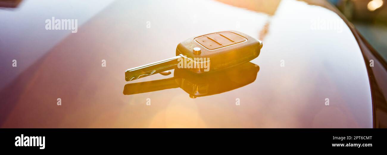 Car Key And Remote Alarm. Security System Stock Photo - Alamy