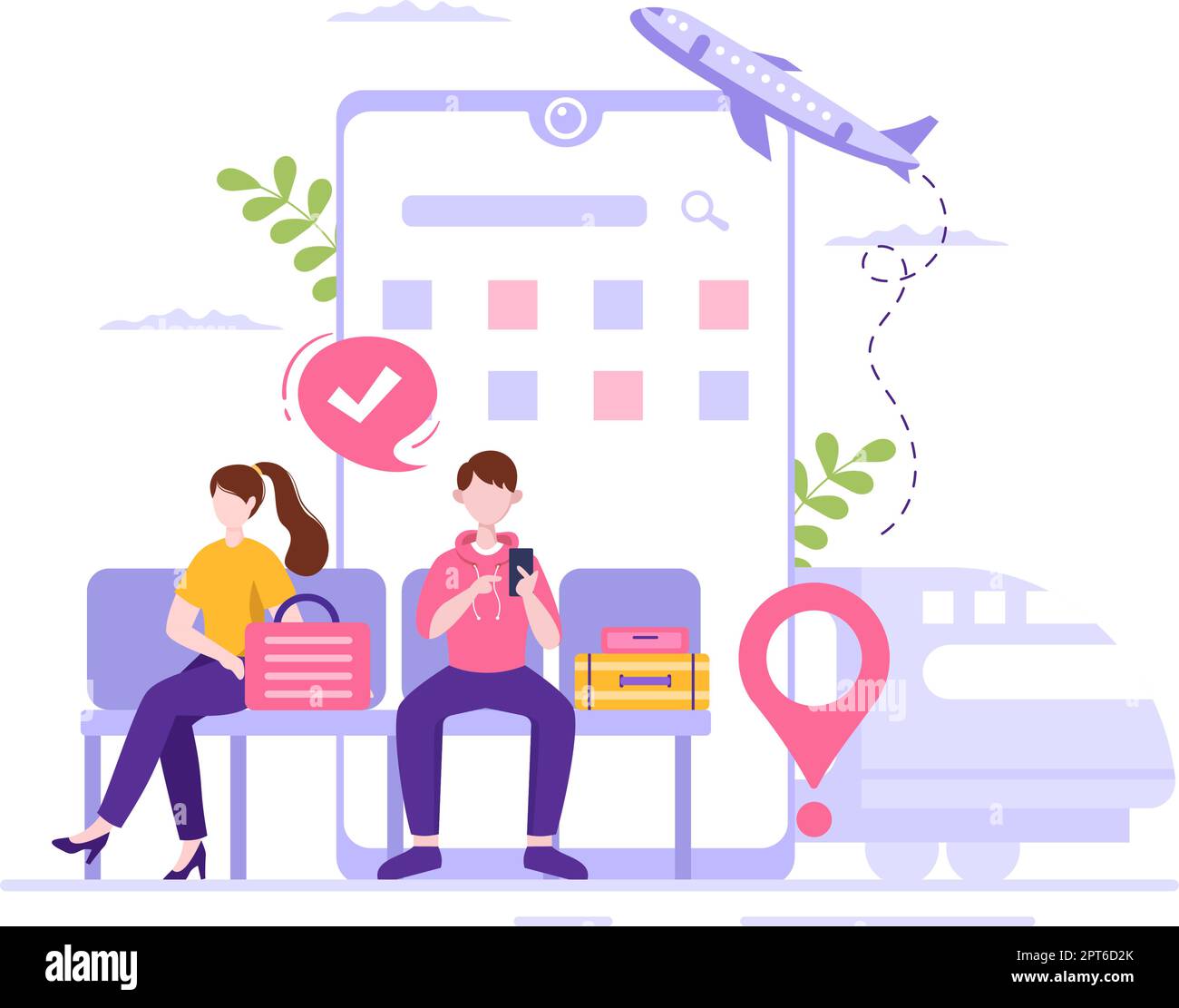 Cartoon travel ticket hi-res stock photography and images - Alamy