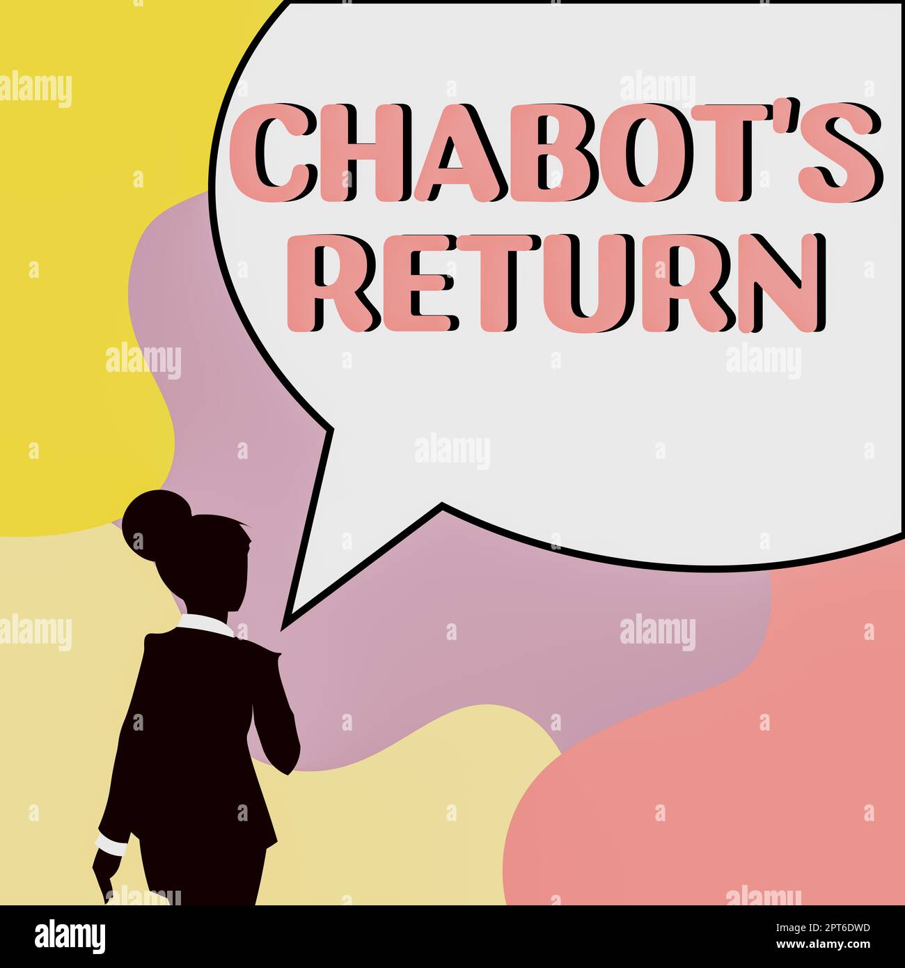 Text caption presenting Chabot'S Return, Internet Concept the come back ...