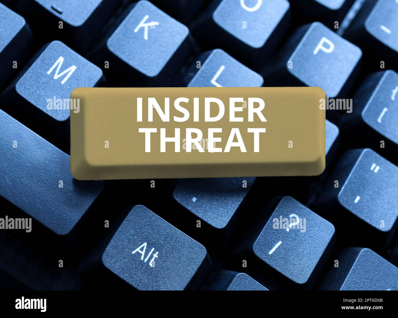 Text caption presenting Insider Threat, Word Written on security threat ...