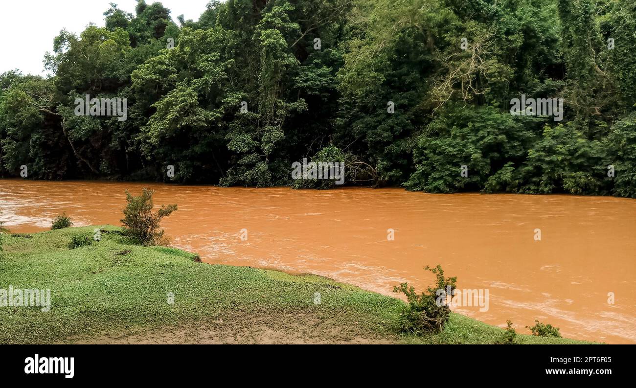 Beautiful Brown River Water in Aceh Besar, Aceh, Indonesia Stock Photo ...