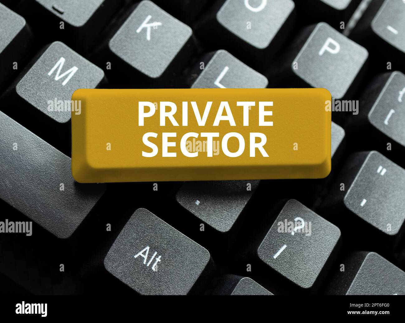 Conceptual caption Private Sector, Word for an independent school ...