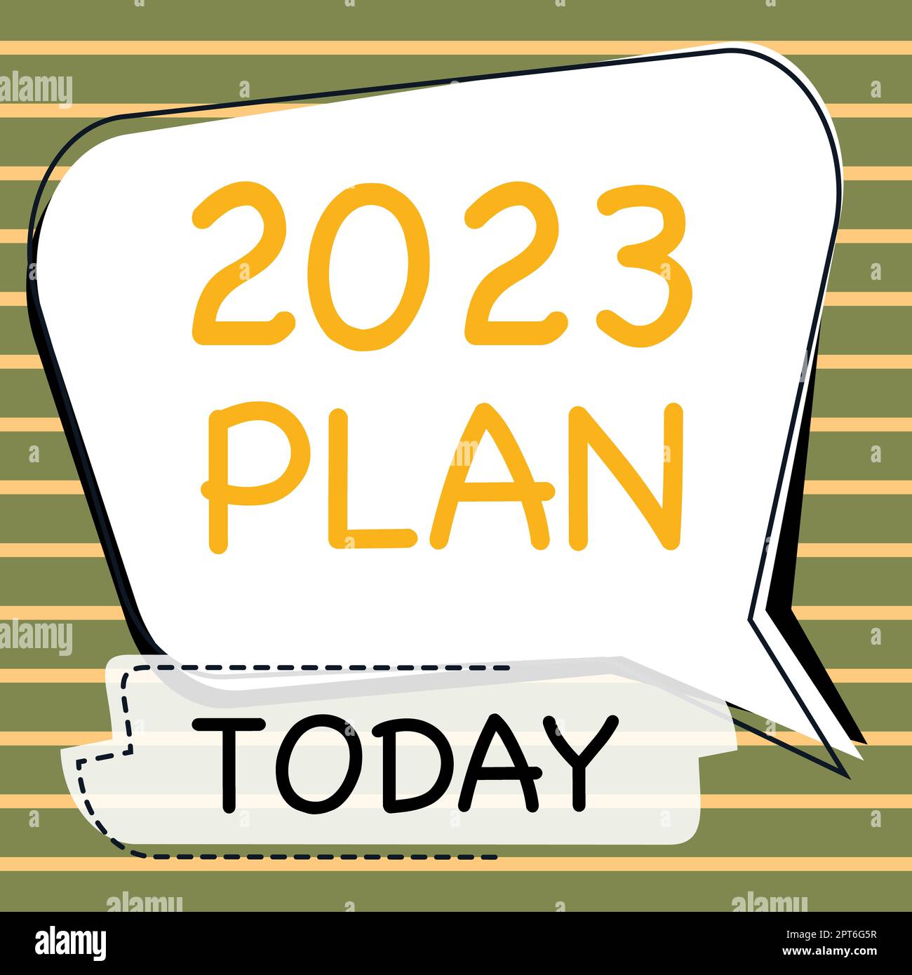 Hand writing sign 2023 Plan, Business showcase setting up your goals ...