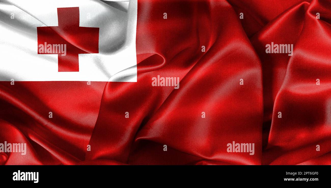 Flag tonga waving wind in hi-res stock photography and images - Alamy