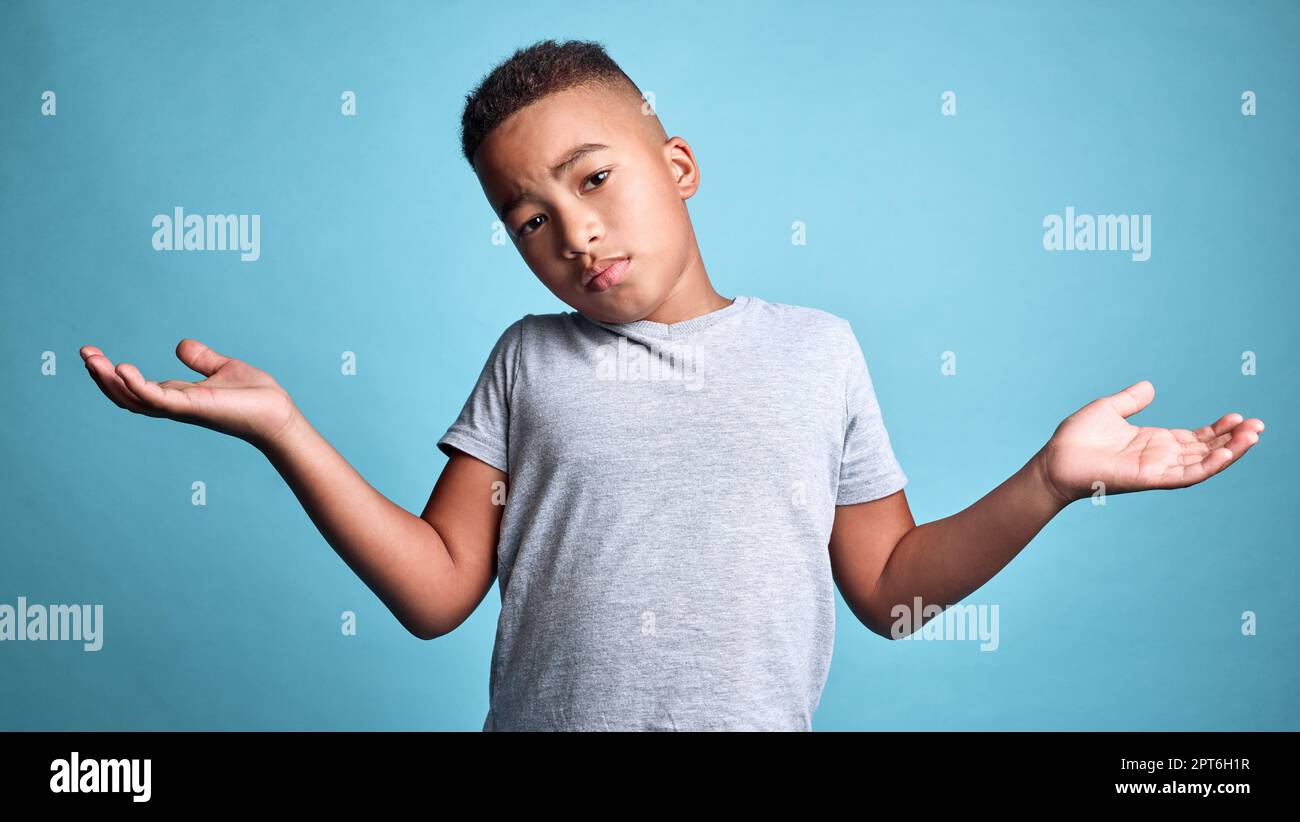 Child question expression hi-res stock photography and images - Alamy