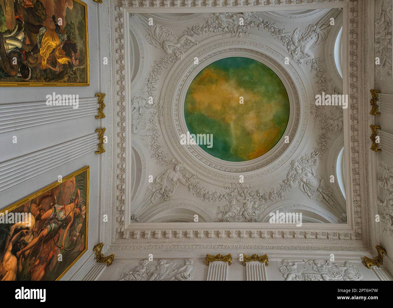 Ceiling fresco in the staircase of the Old Palace, Charlottenburg ...
