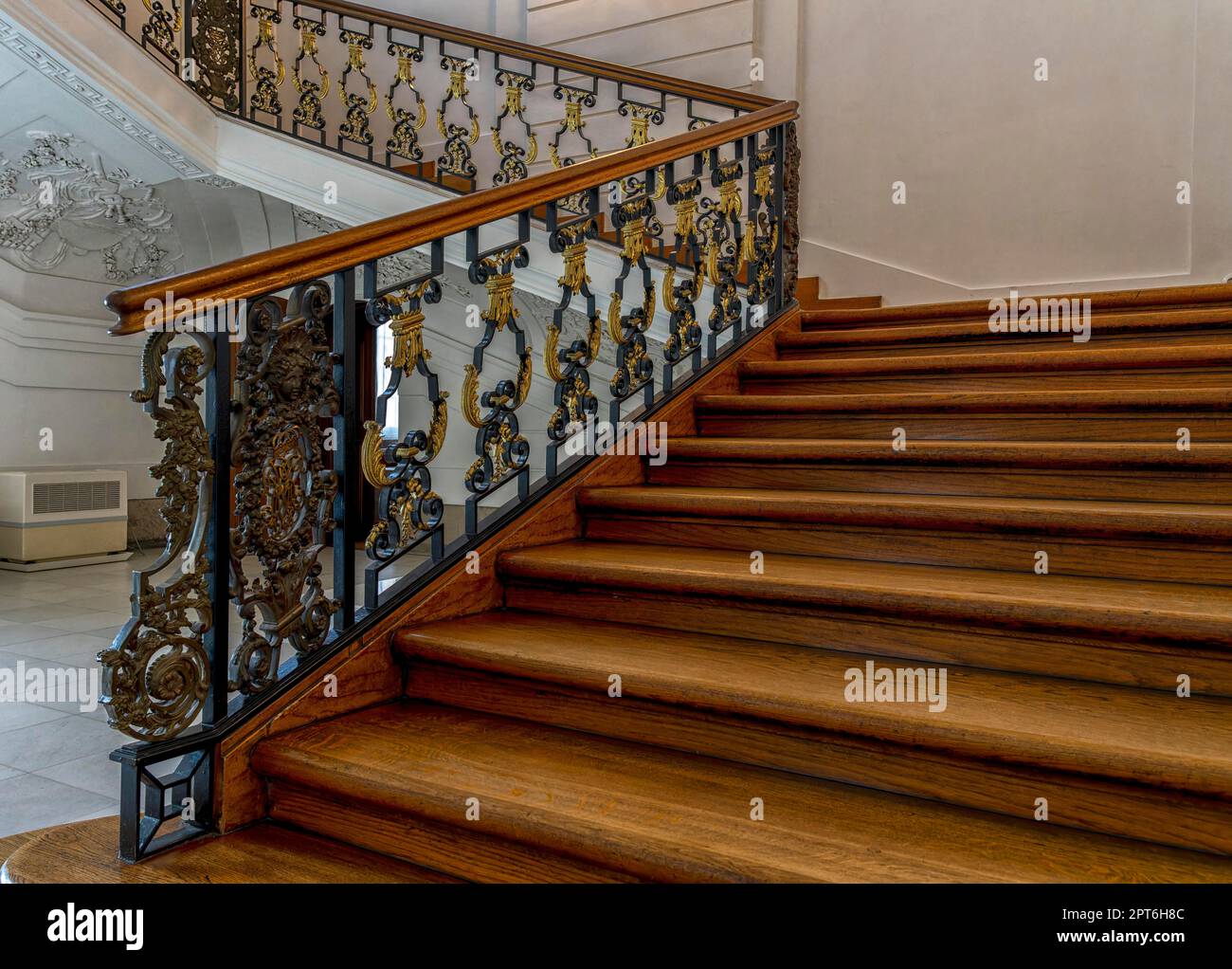 Staircase in the Old Palace, Charlottenburg Palace, Berlin, Germany ...