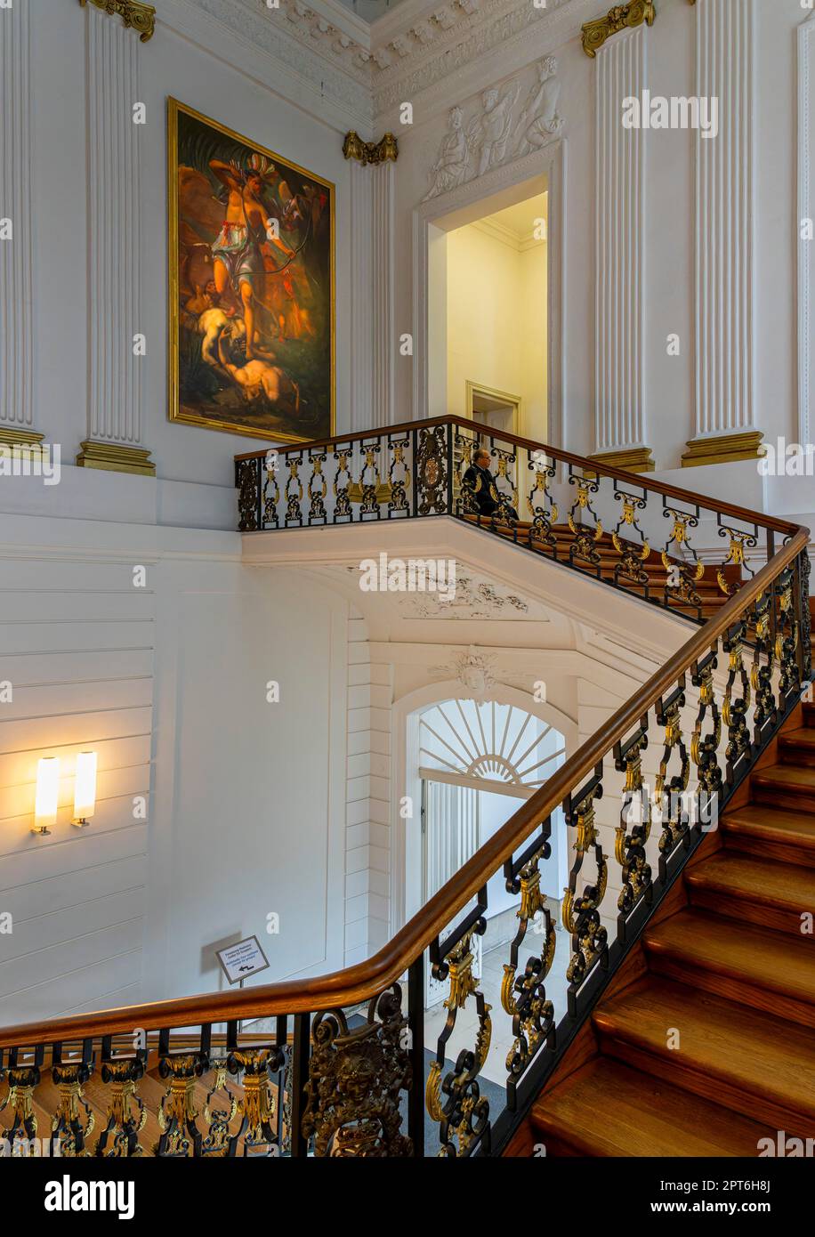 Staircase in the Old Palace, Charlottenburg Palace, Berlin, Germany ...