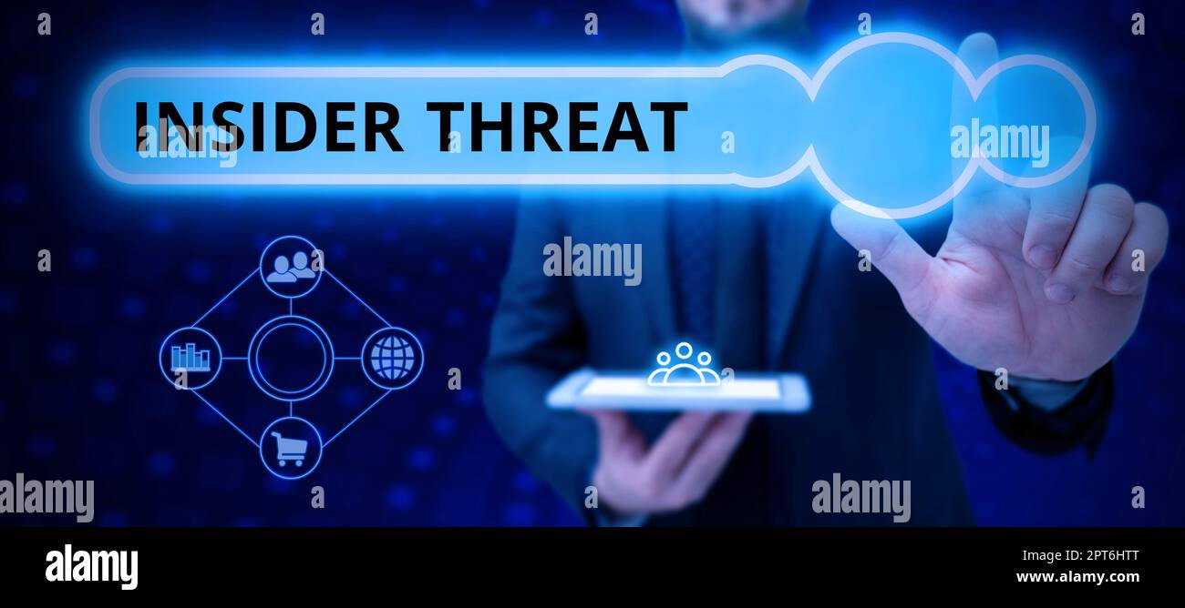 Inspiration showing sign Insider Threat, Business approach security ...