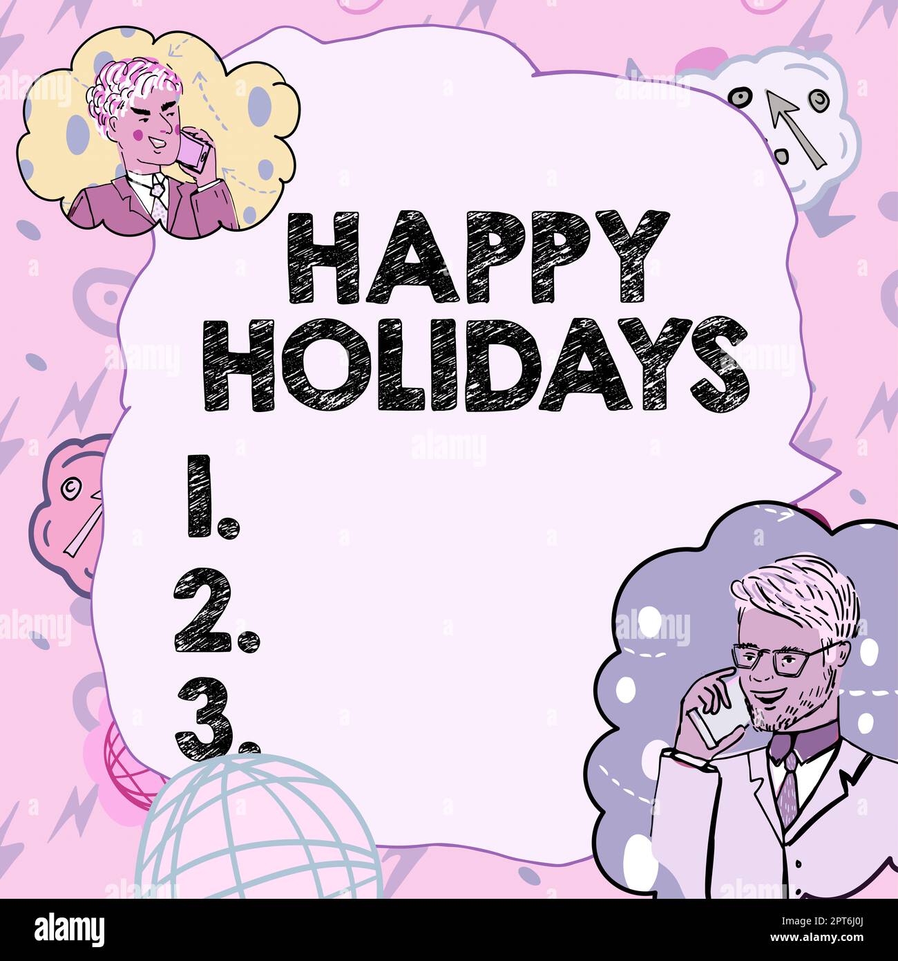 Sign displaying Happy Holidays, Word Written on greeting used to ...