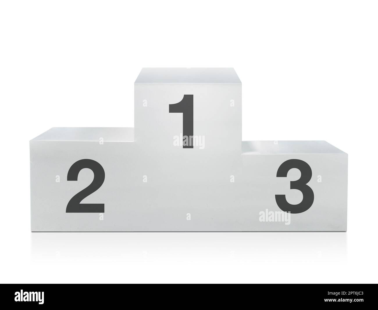 Winners podium on white background Stock Photo - Alamy