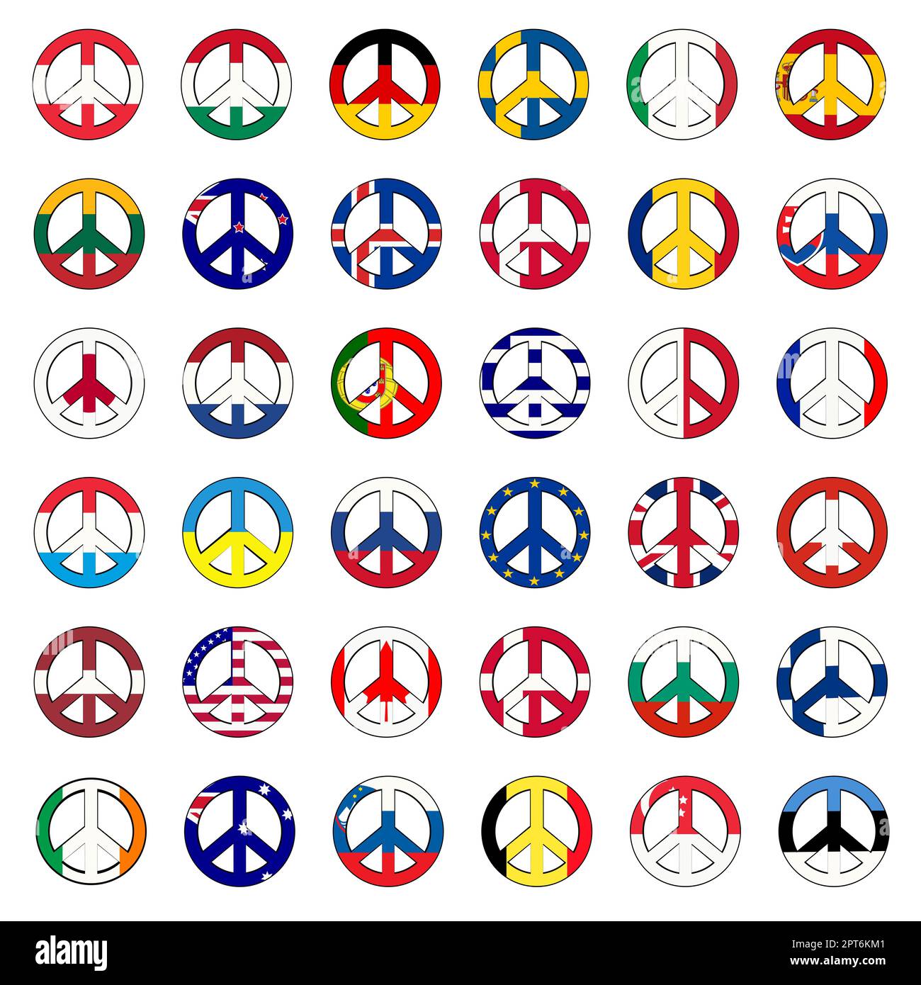 Different Peace Symbols Around World