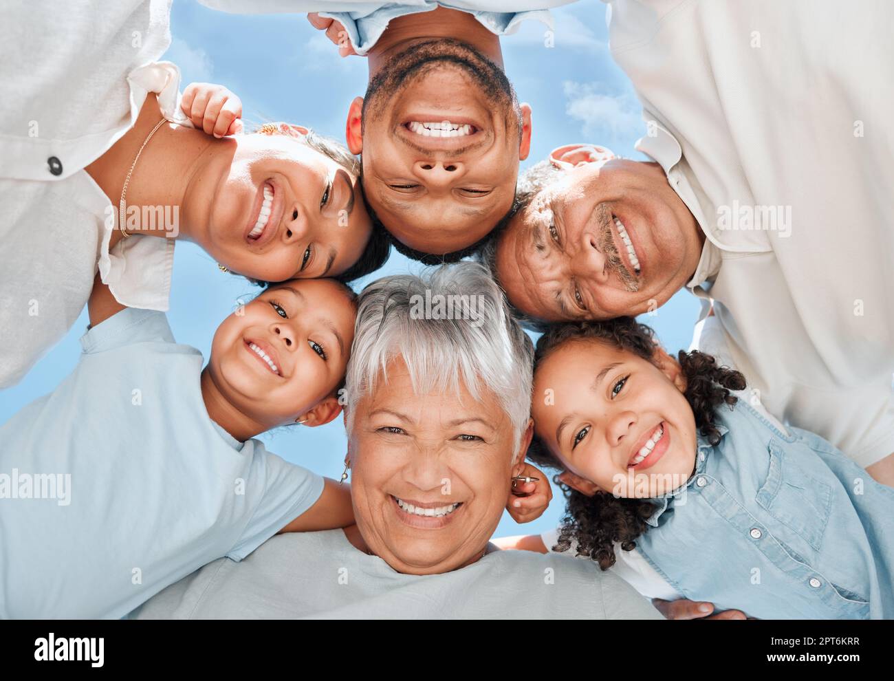 Portrait multi generational hispanic family hi-res stock photography ...