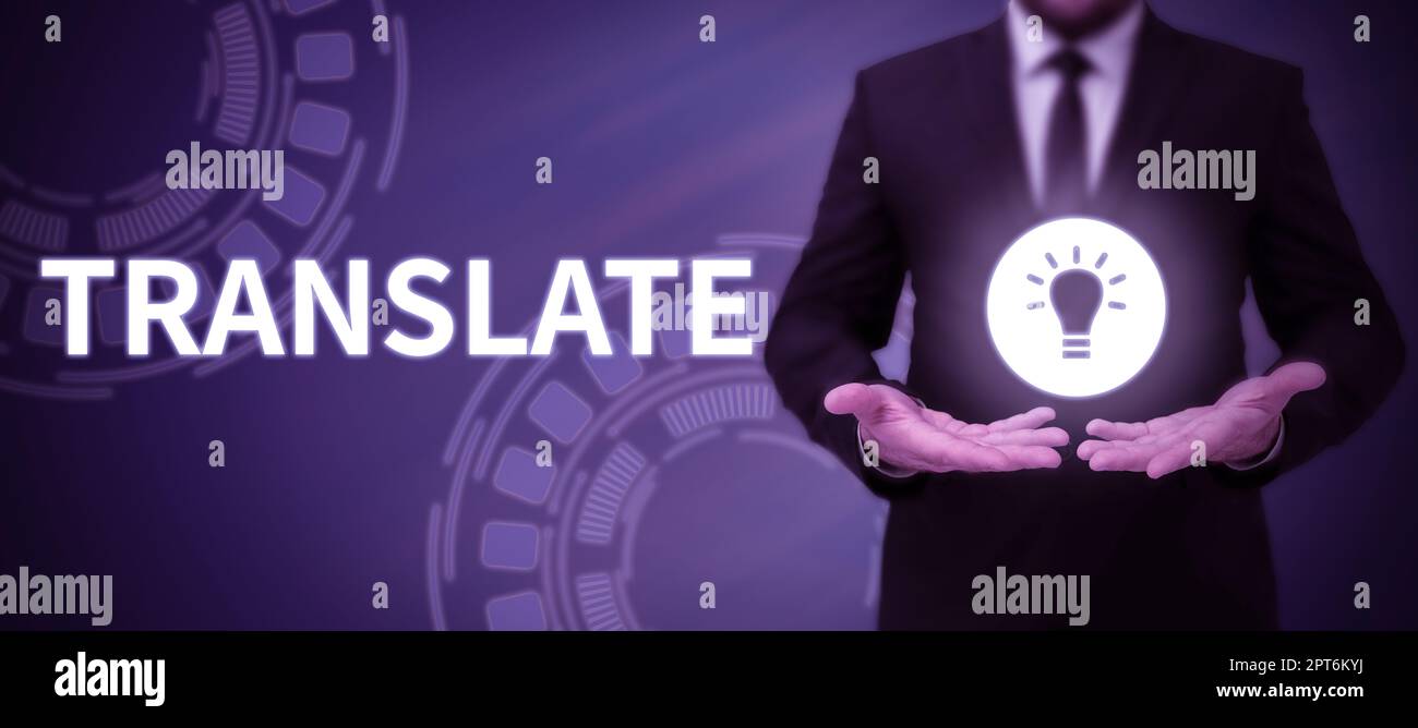 Conceptual display Translate, Business approach Another word with same ...