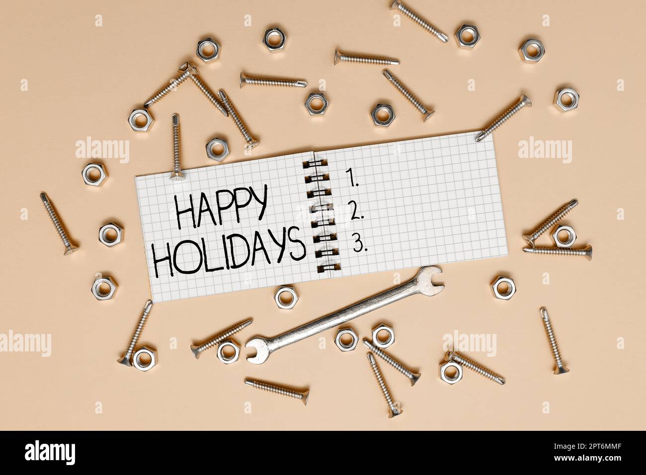 Handwriting text Happy Holidays, Word Written on greeting used to ...