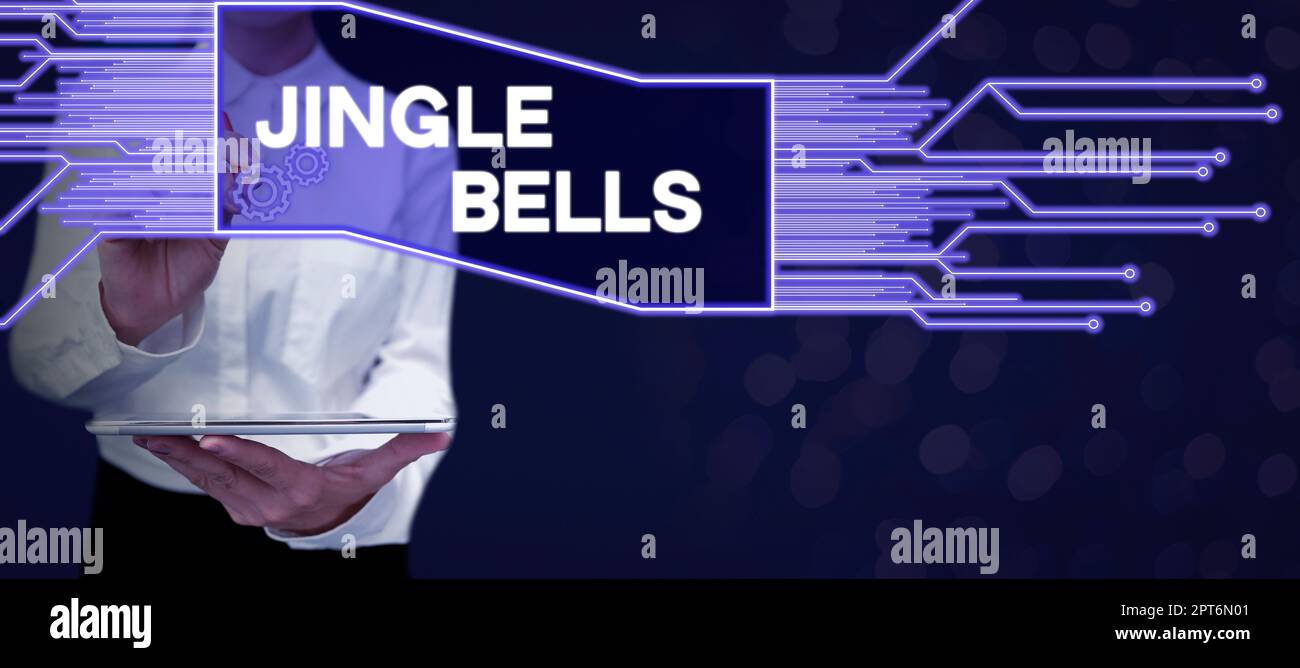 Text showing inspiration Jingle Bells, Business idea Most famous ...