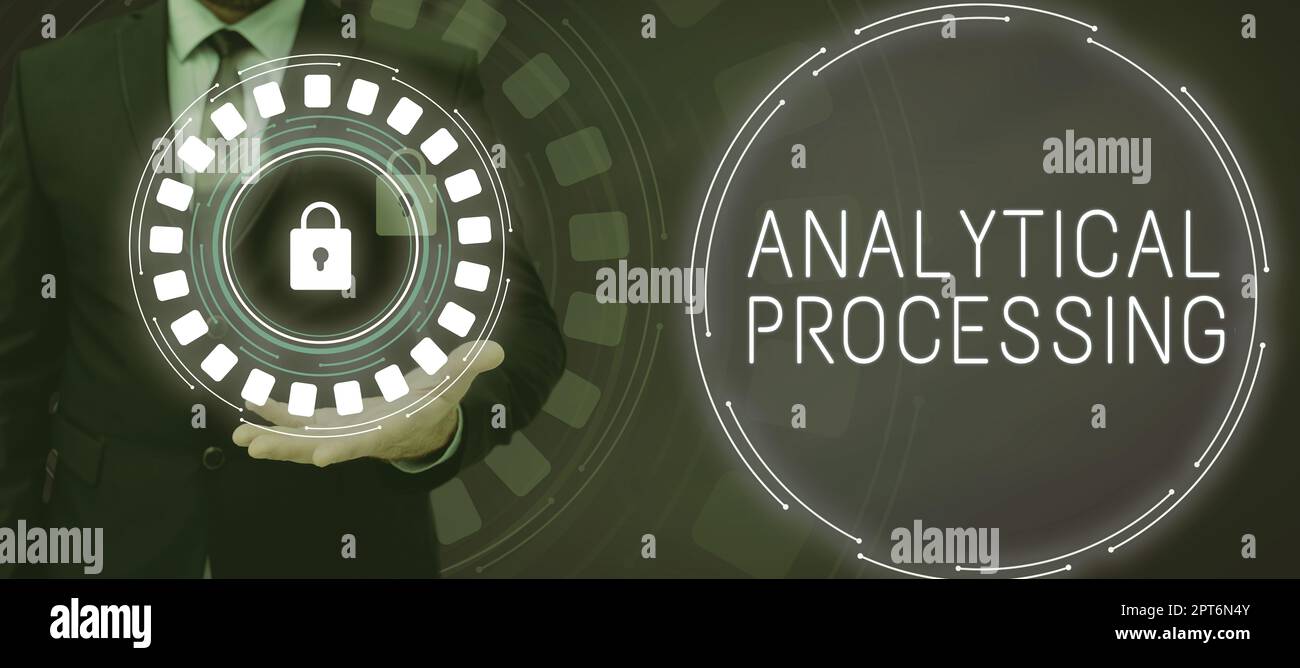 Text sign showing Analytical Processing, Word Written on easily View ...