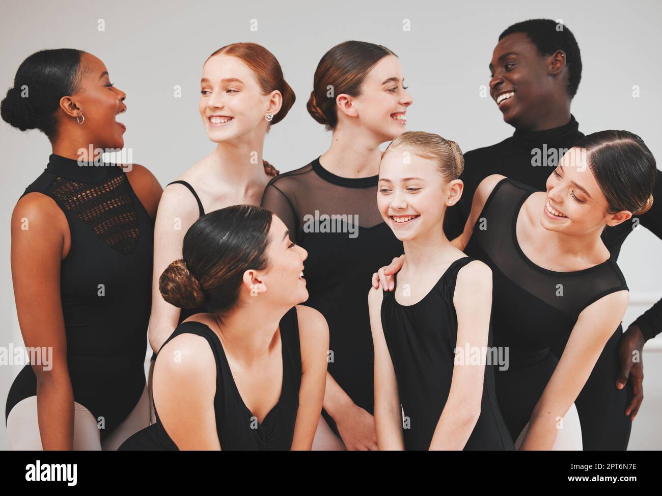 Shes our youngest dancer. a group of ballet dancers standing together ...