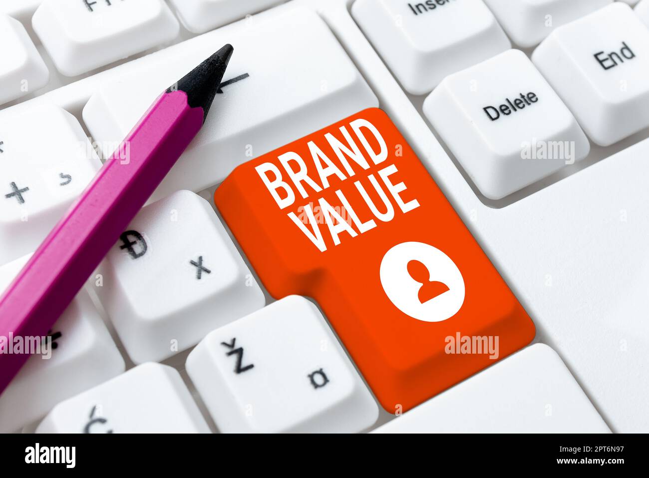 Hand writing sign Brand Value, Concept meaning company generates from ...