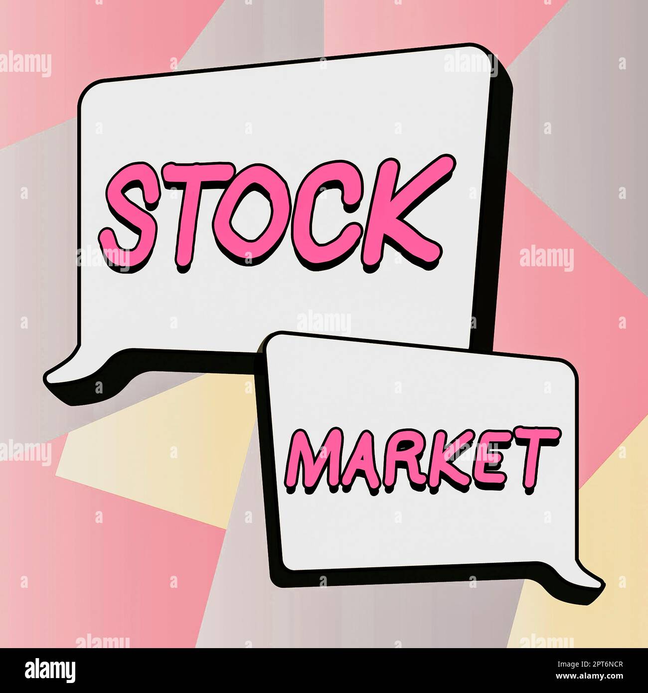 Sign displaying Stock Market, Business concept Particular market where ...