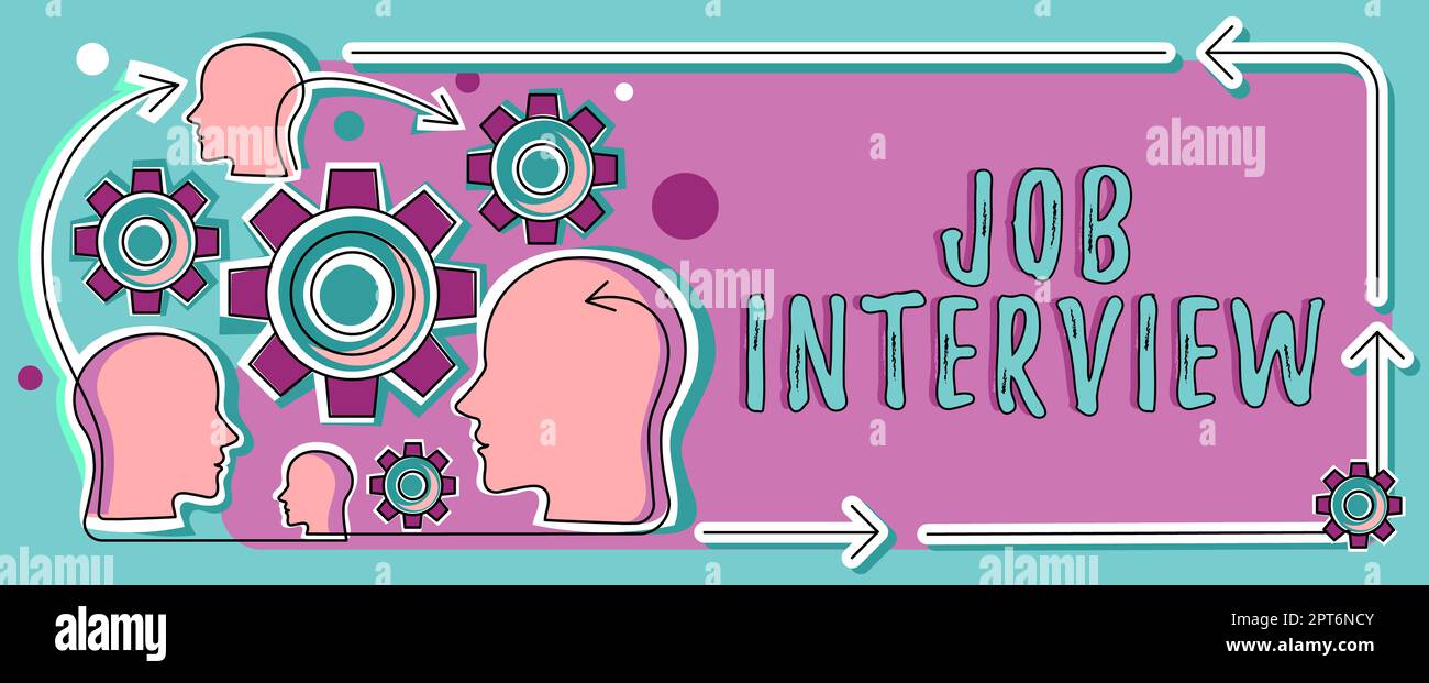 Text sign showing Job Interview, Concept meaning Assessment Questions ...