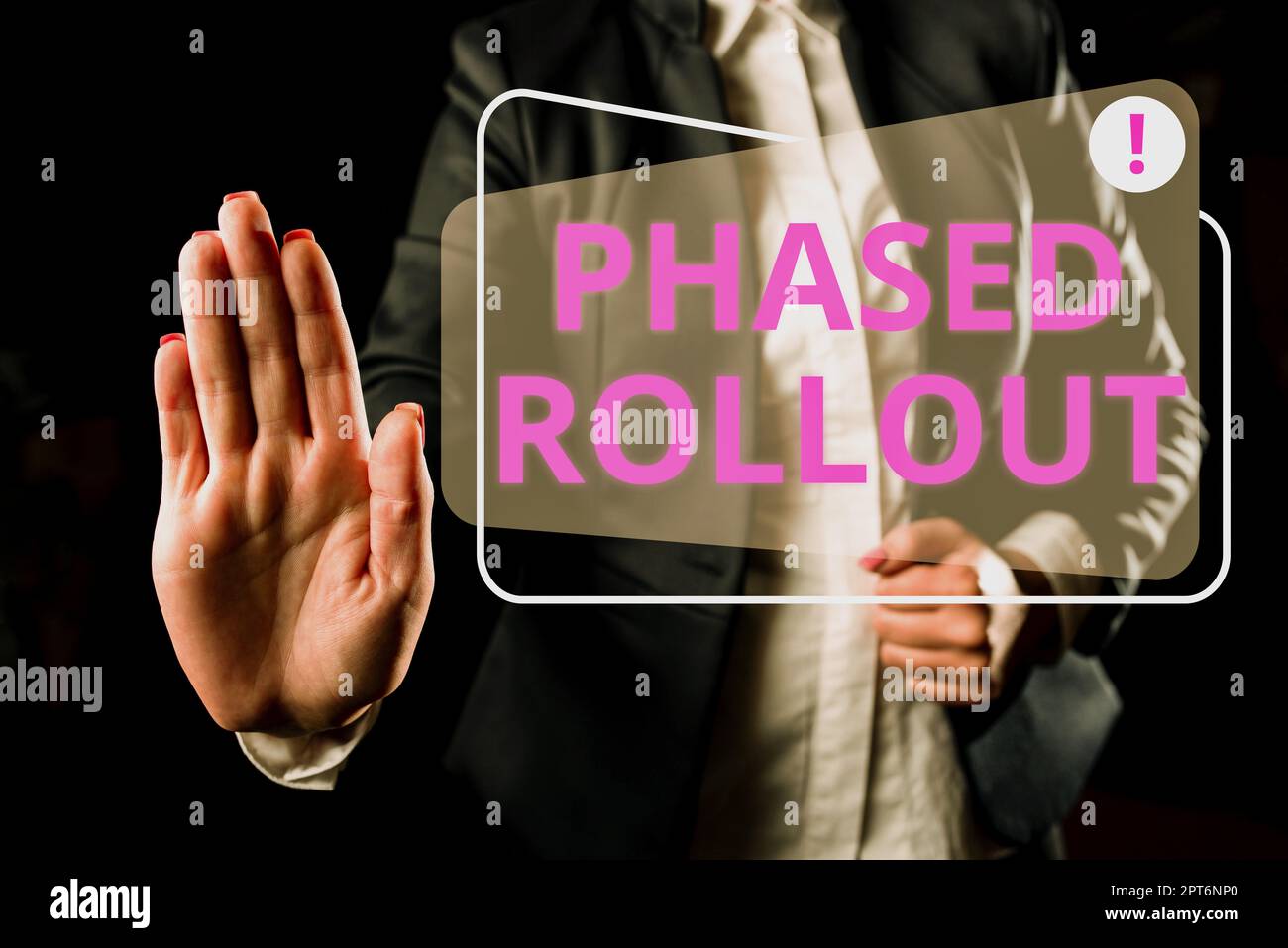 Sign displaying Phased Rollout, Business showcase the practice of ...