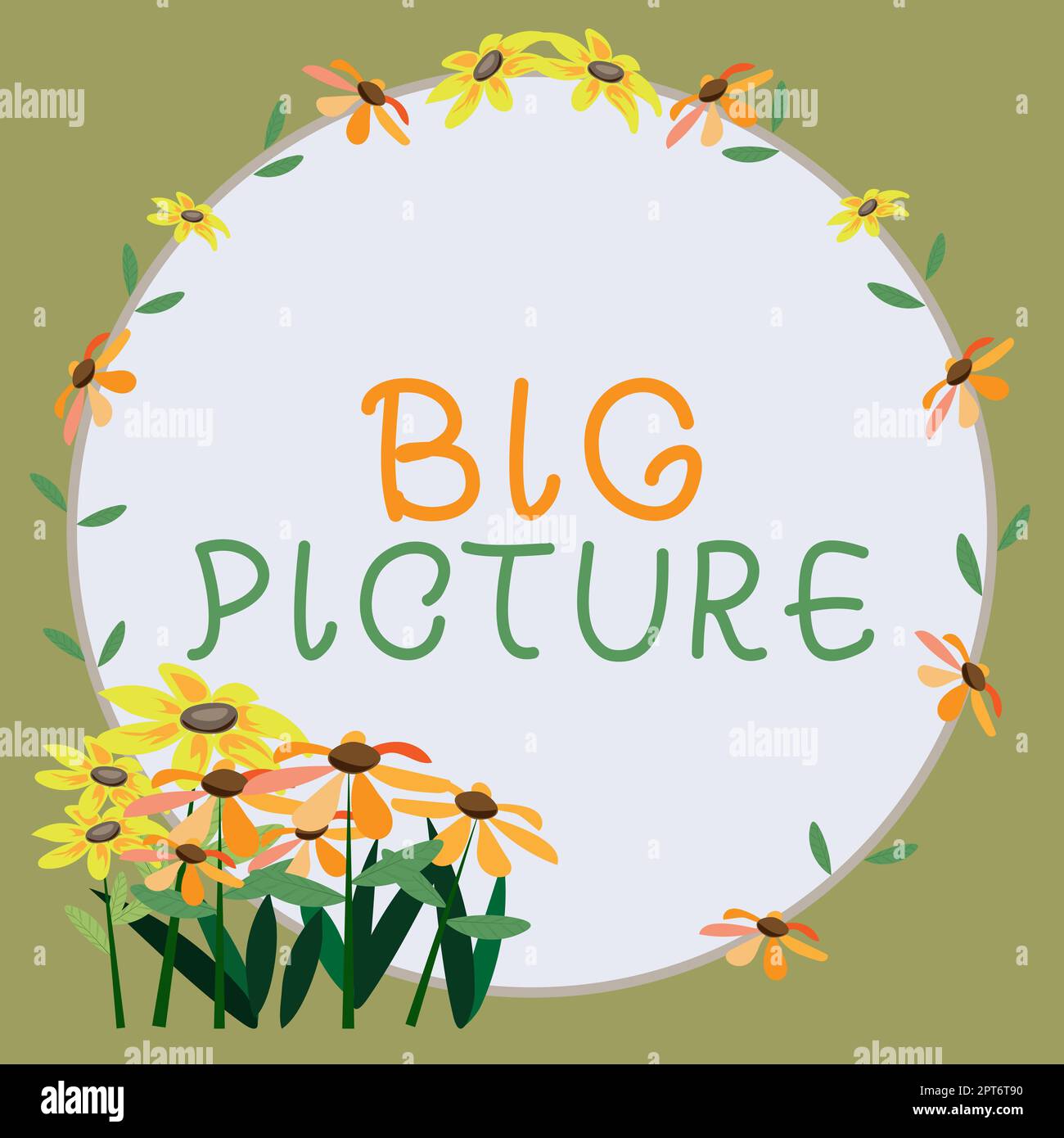 Sign displaying Big Picture, Concept meaning most important facts about ...