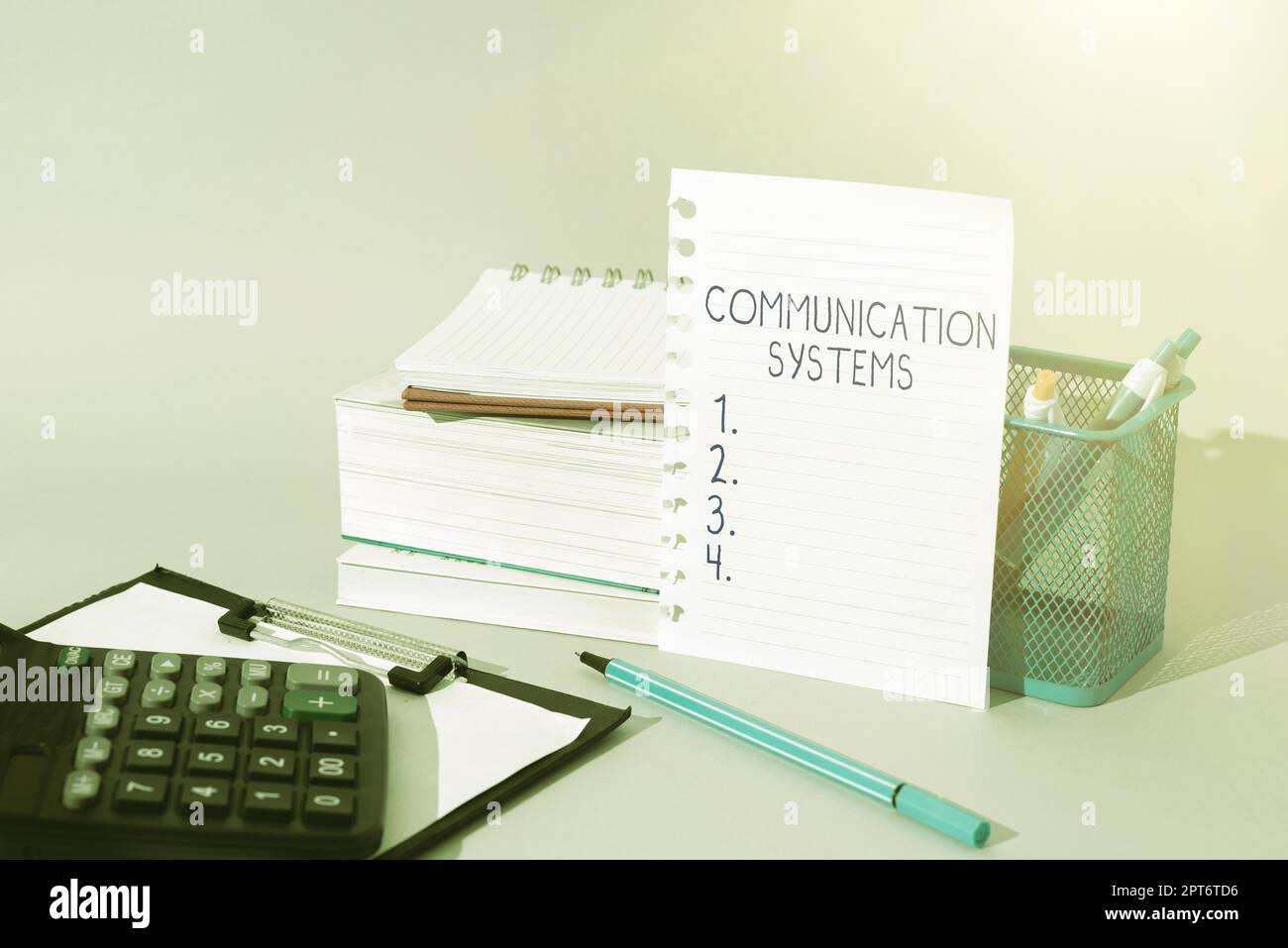 Text sign showing Communication Systems, Word Written on Flow of ...