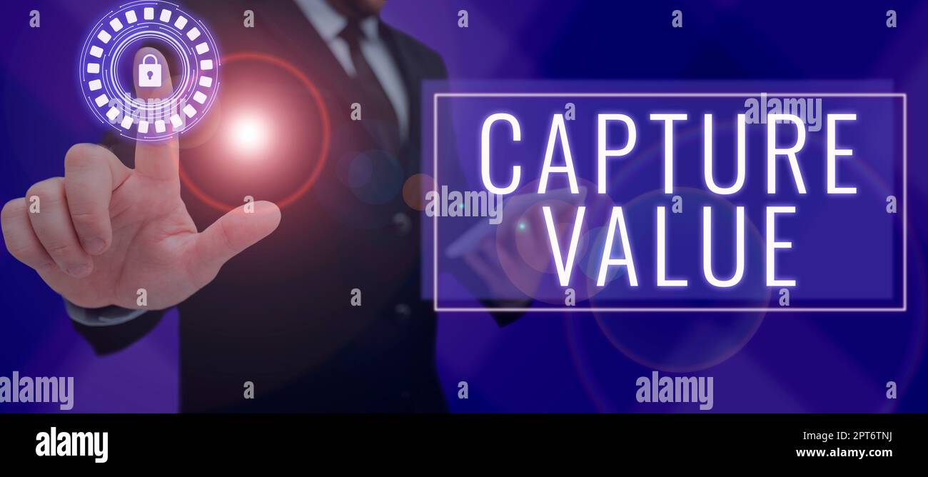 Hand writing sign Capture Value, Word Written on Customer Relationship ...