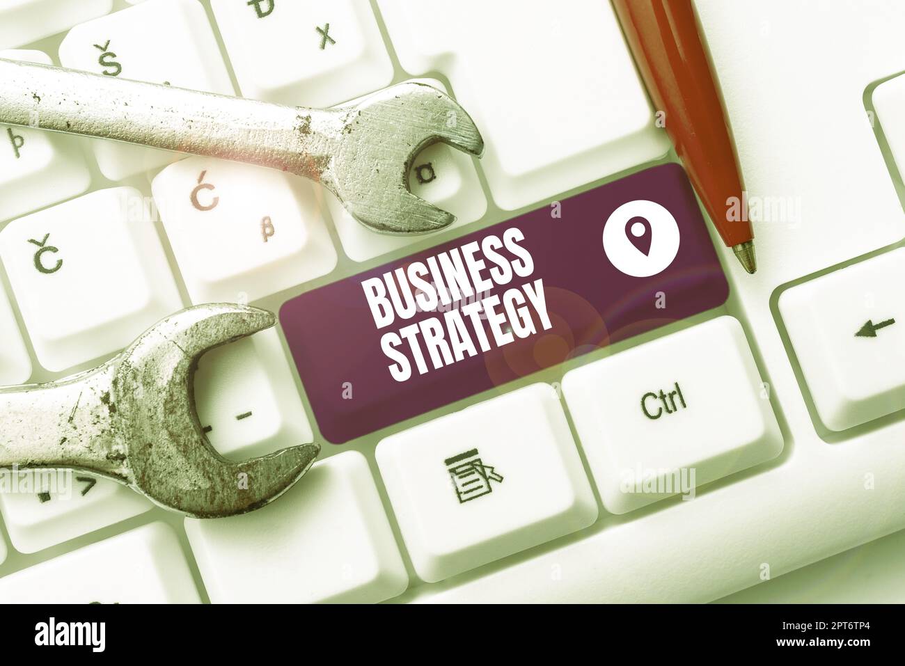 Writing displaying text Business StrategyManagement game plan to ...