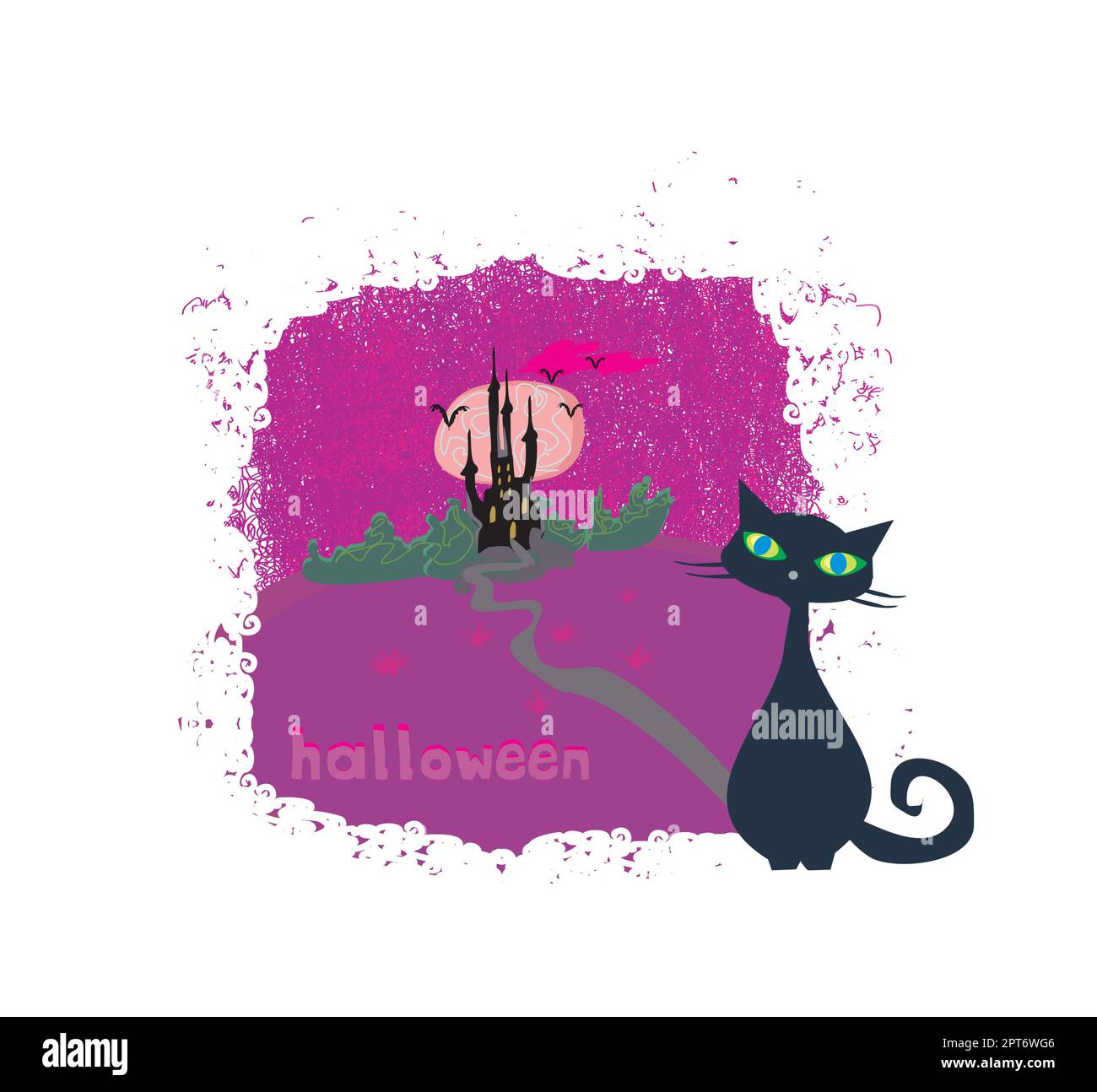 halloween invitation poster Stock Vector Image & Art - Alamy