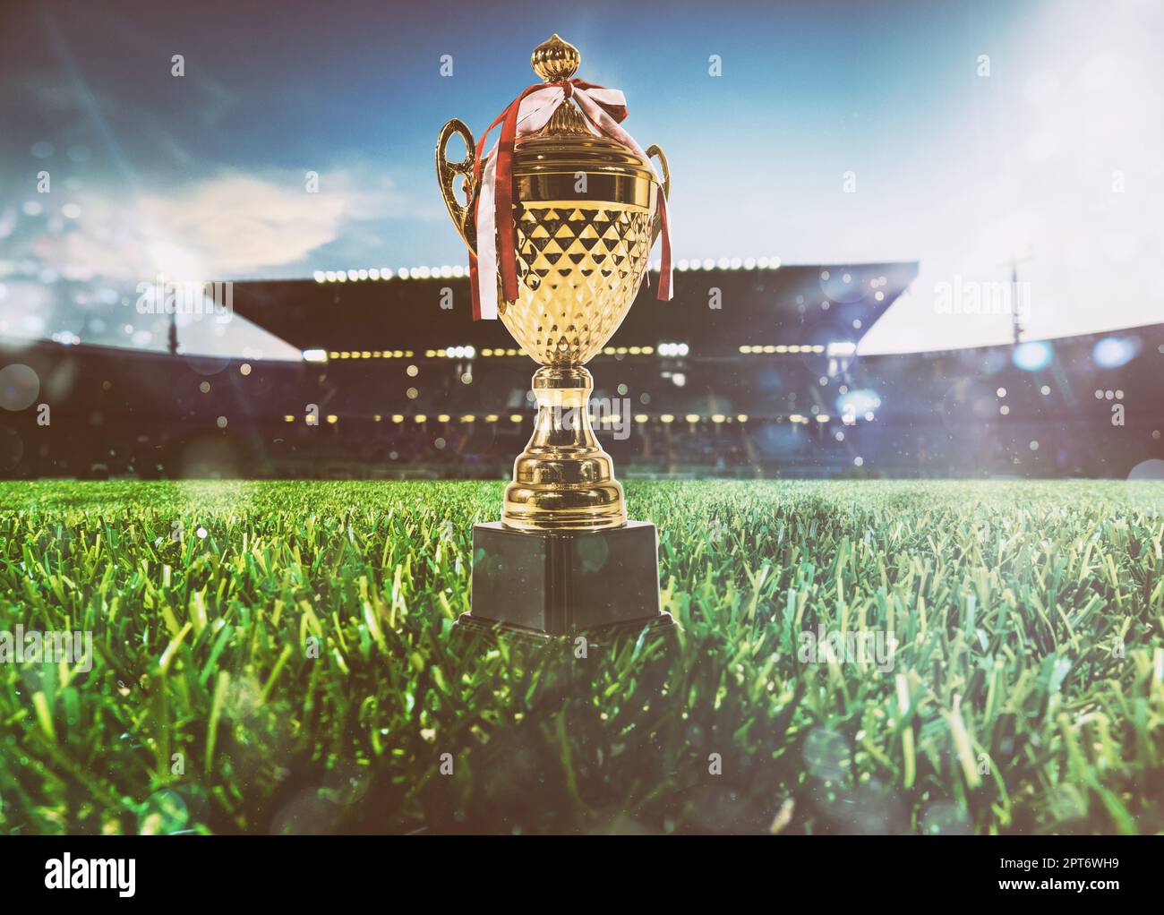 Great cup for sports competition victory in the stadium Stock Photo - Alamy