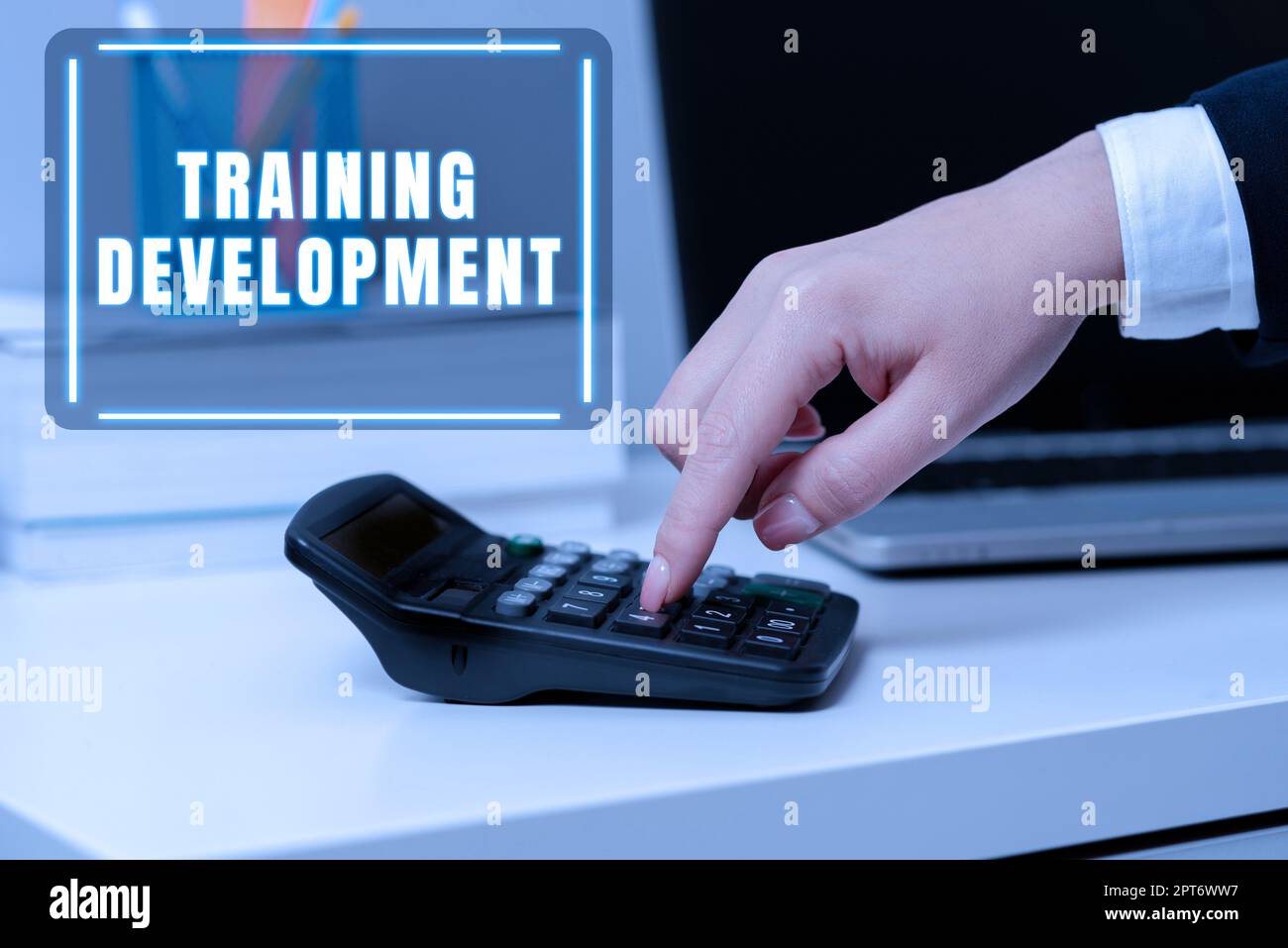 Text sign showing Training Development, Word Written on Learn and Expand skills and knowledge ...