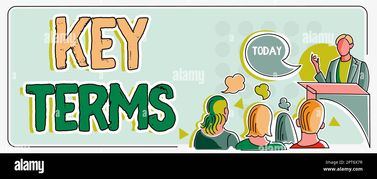 Writing Displaying Text Key Terms Business Idea Words That Can Help A