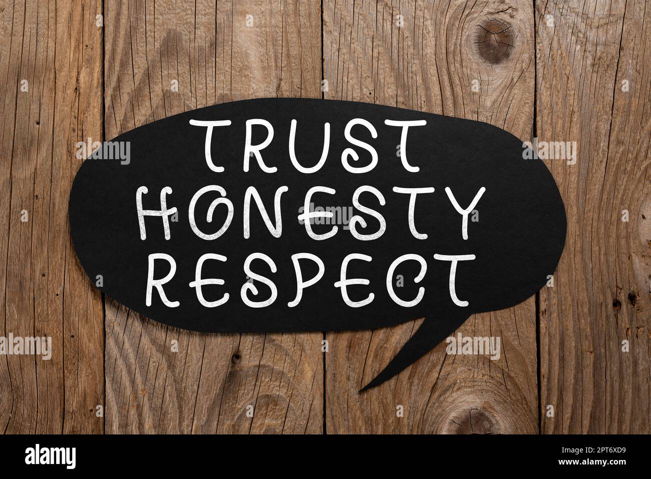 Conceptual display Trust Honesty Respect, Conceptual photo Respectable ...
