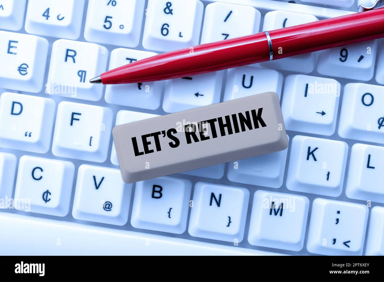 Writing displaying text Let S Rethink, Word for an Afterthought To ...