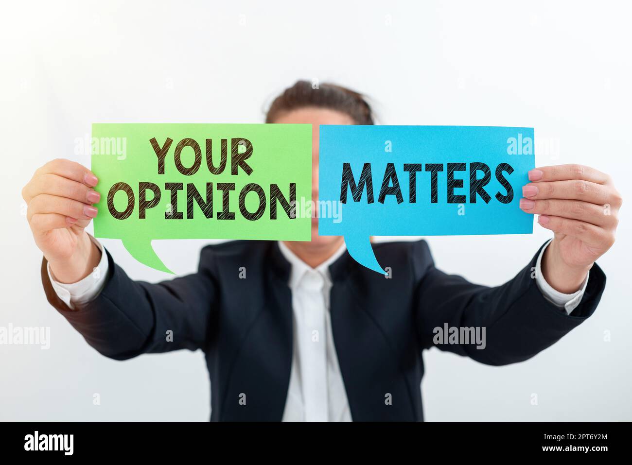 Text showing inspiration Your Opinion Matters, Conceptual photo to Have ...