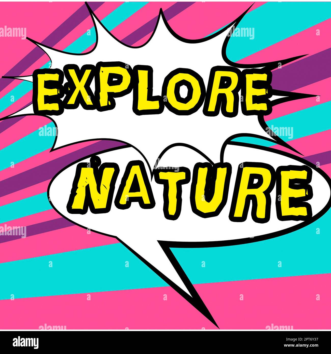 Sign displaying Explore Nature, Business idea Reserve Campsite ...