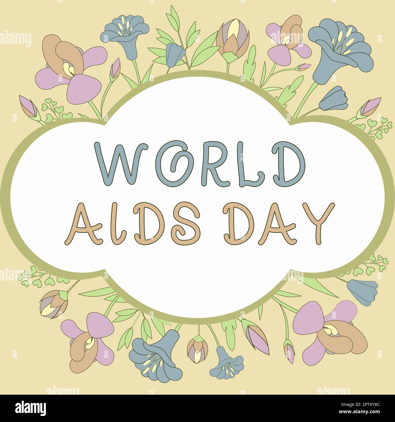 Text caption presenting World Aids Day1st December dedicated to raising ...