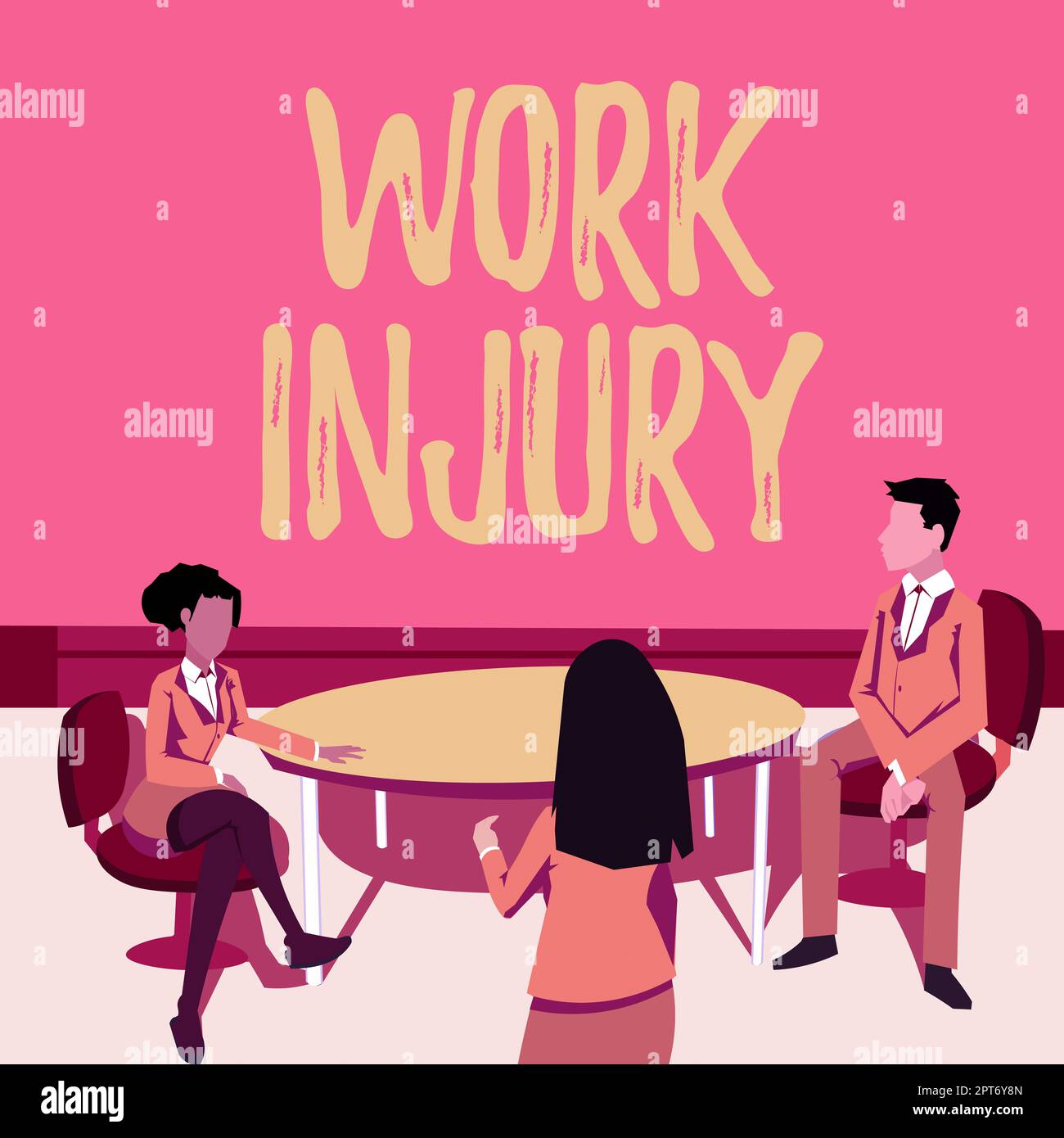 Hand writing sign Work Injury, Word Written on Accident in job Danger ...